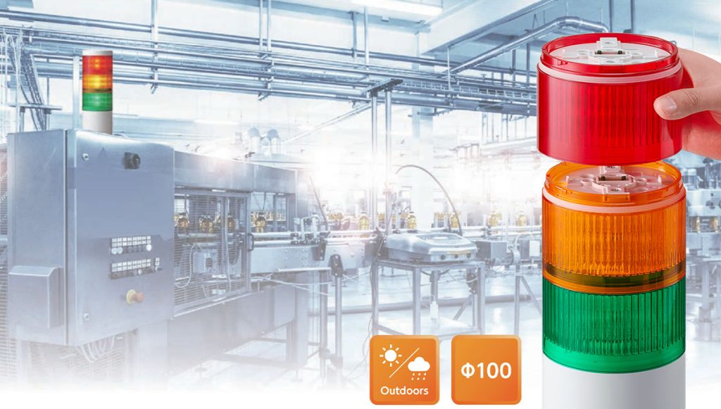 PATLITE - The signal tower LR10, bright even outdoors!